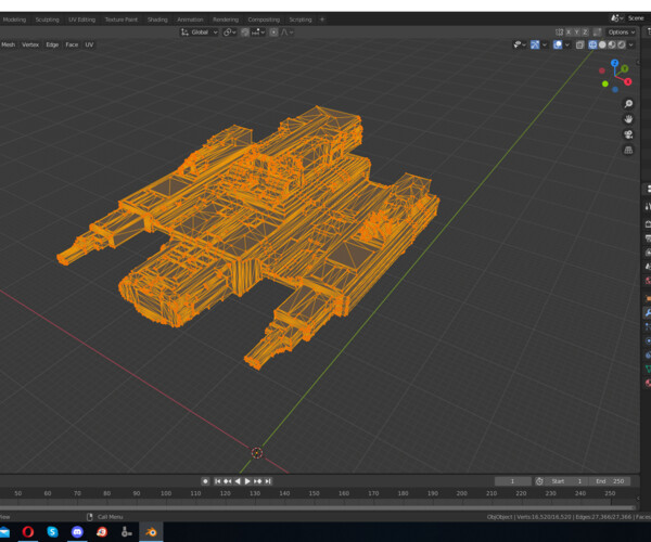 ArtStation - 3d voxel space ship | Game Assets