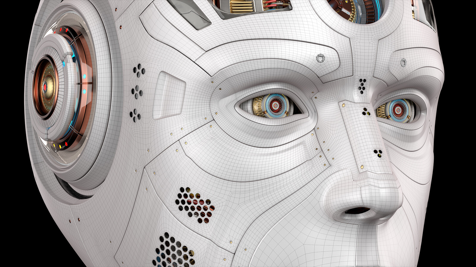 ArtStation - Sci - Fi Robot Head 2 - 3D Model | Resources