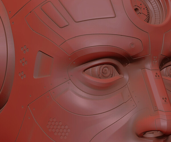 ArtStation - Sci - Fi Robot Head 2 - 3D Model | Resources