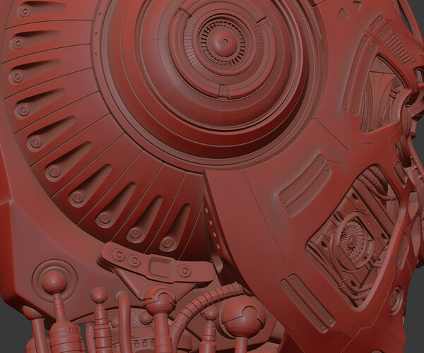 ArtStation - Sci - Fi Robot Head 2 - 3D Model | Resources