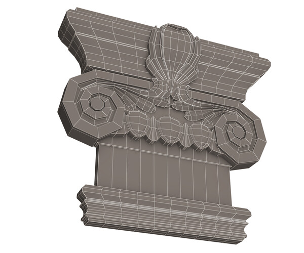 ArtStation - Antique Ionic capital 02 | Resources