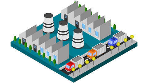 ArtStation - Isometric industry | Artworks