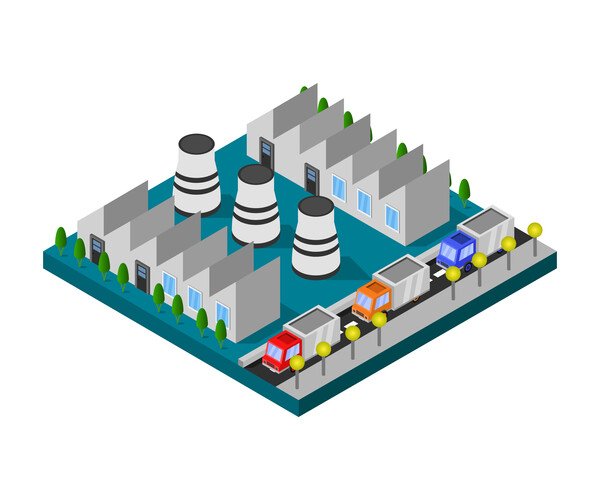 ArtStation - Isometric industry | Artworks