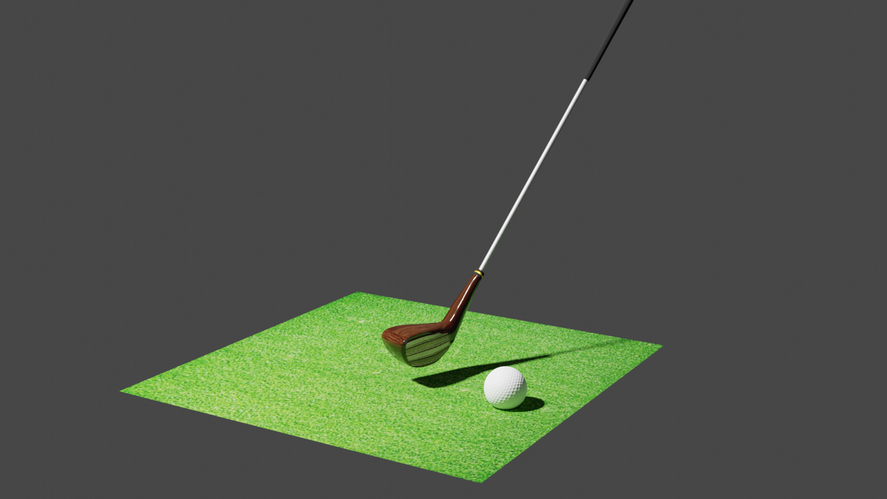 ArtStation - Golf Club and Ball Low-poly 3D model | Game Assets