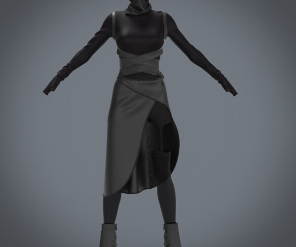 ArtStation - Woman Hero Warrior Costume \ MARVELOUS DESIGNER | Resources