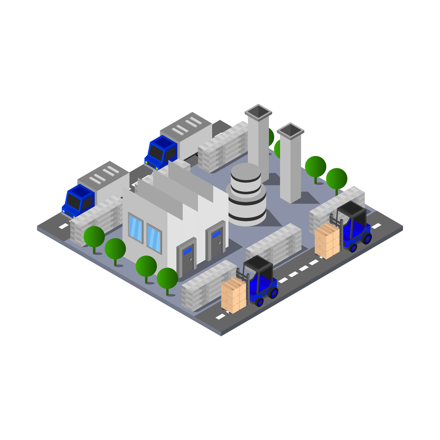 ArtStation - Isometric industry | Artworks