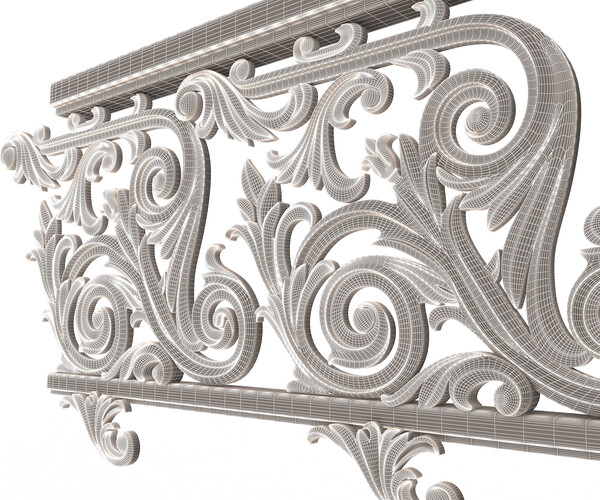 ArtStation - Classic İron Railing 01 | Resources