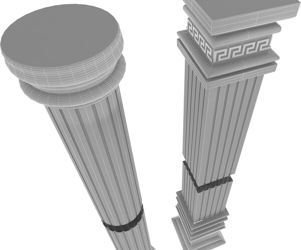 ArtStation - Column Plaster Molding Decoration | Resources