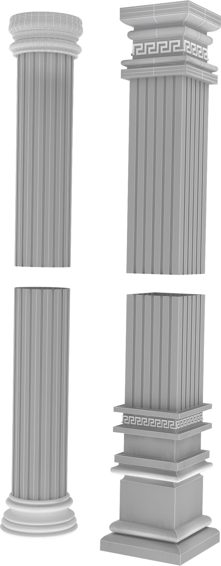 ArtStation - Column Plaster Molding Decoration | Resources