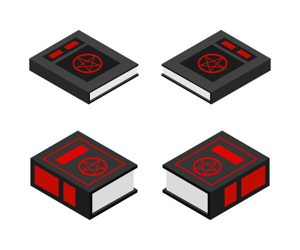 ArtStation - Isometric satanic book | Artworks