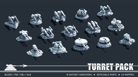 ArtStation - Turret Pack | Resources