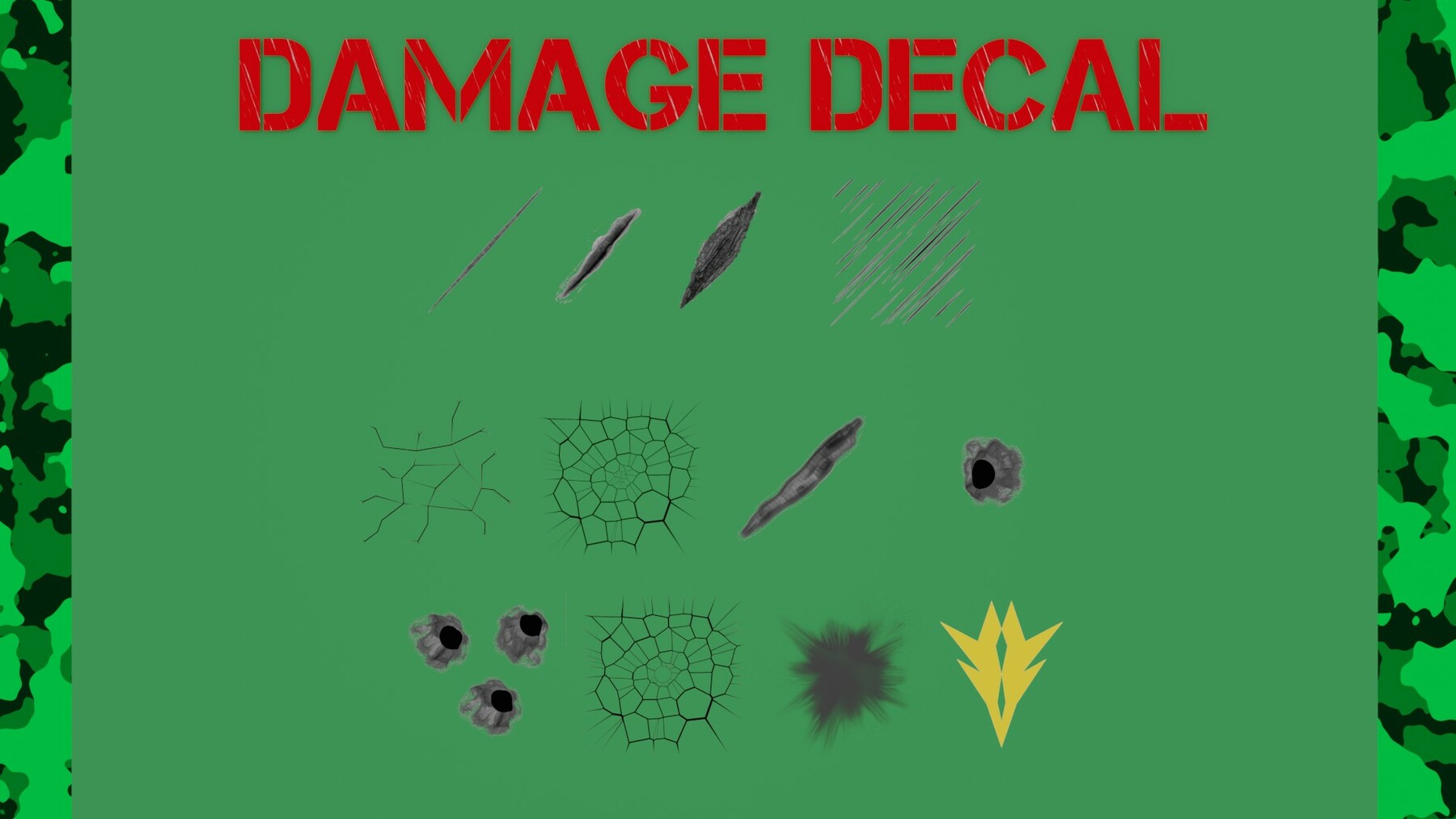 ArtStation - Memento Aurora Damage decals | Resources