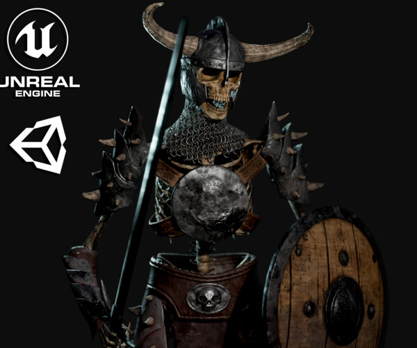 ArtStation - Skeleton Warrior - Game Ready | Game Assets