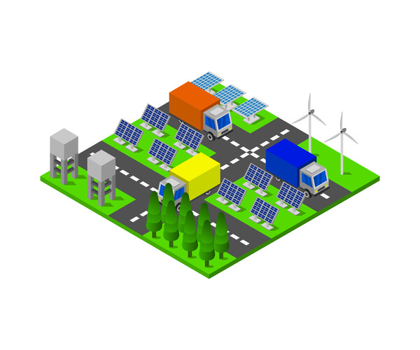 ArtStation - Isometric solar panel | Artworks