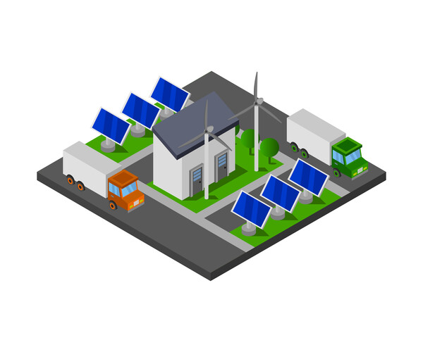 ArtStation - Isometric solar panel | Artworks