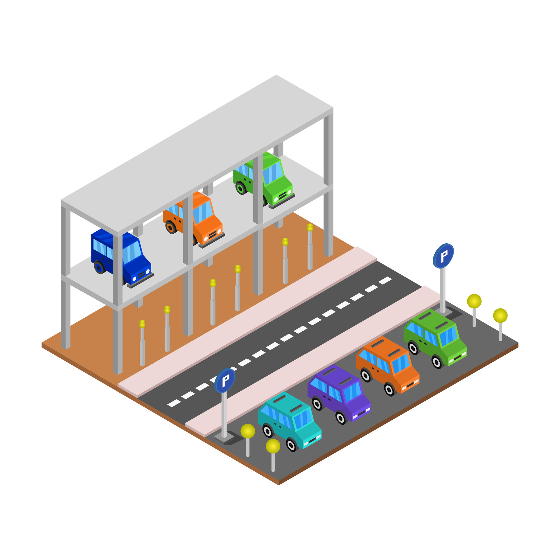 ArtStation - Isometric parking | Artworks