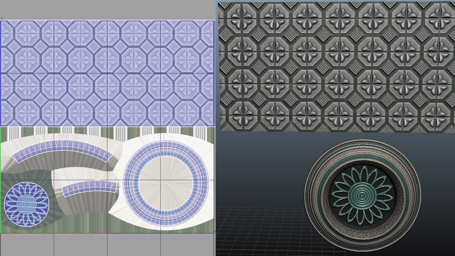ArtStation - Trim Sheet & Modular piece for games | Game Assets