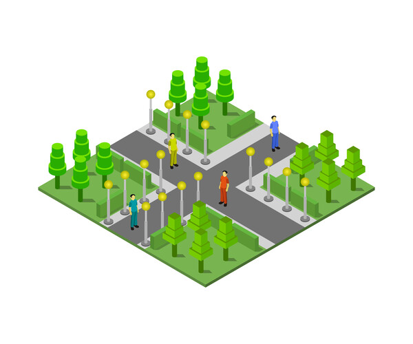 ArtStation - Isometric park | Artworks