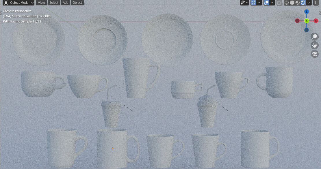 ArtStation - Glass cups 24 piece collection | Resources