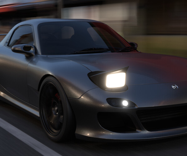 ArtStation - Mazda RX-7 | Game Assets