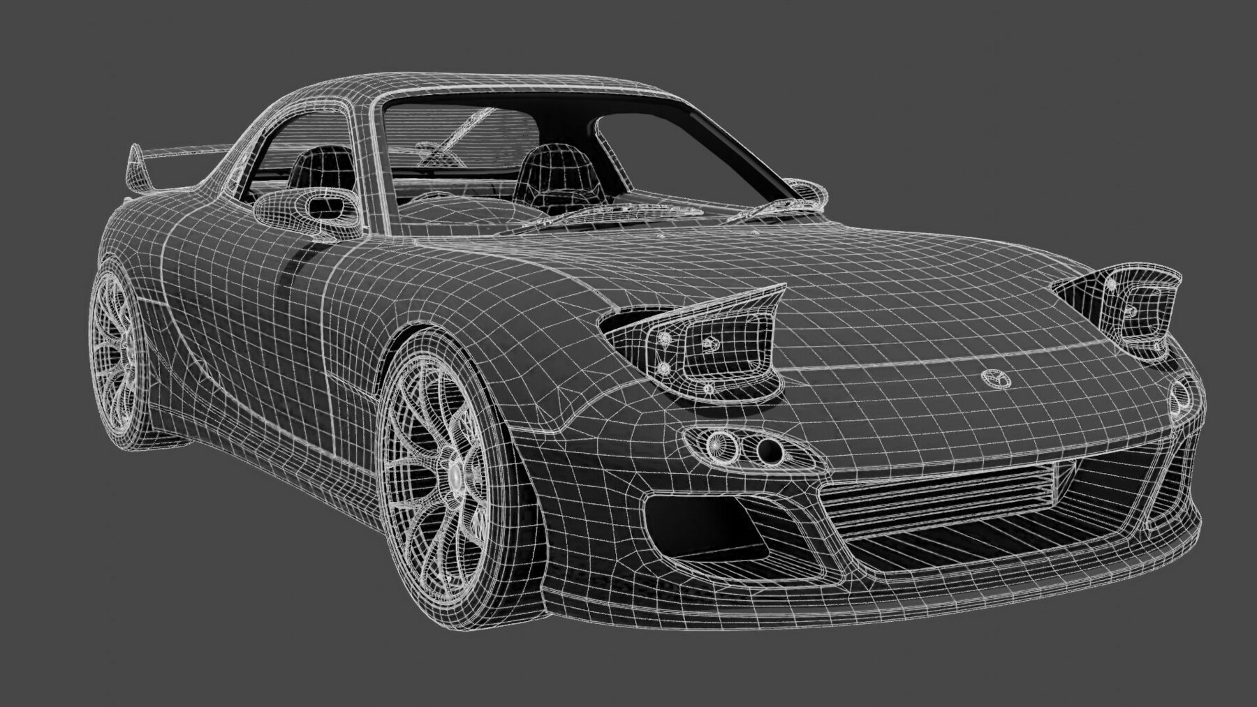 ArtStation - Mazda RX-7 | Game Assets