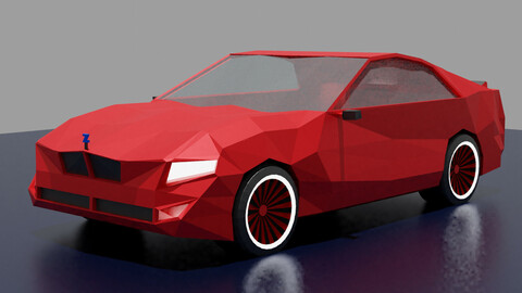 ArtStation - Low Poly Sports Car | Game Assets