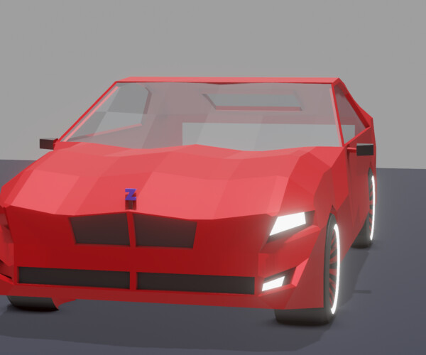 ArtStation - Low Poly Sports Car | Game Assets