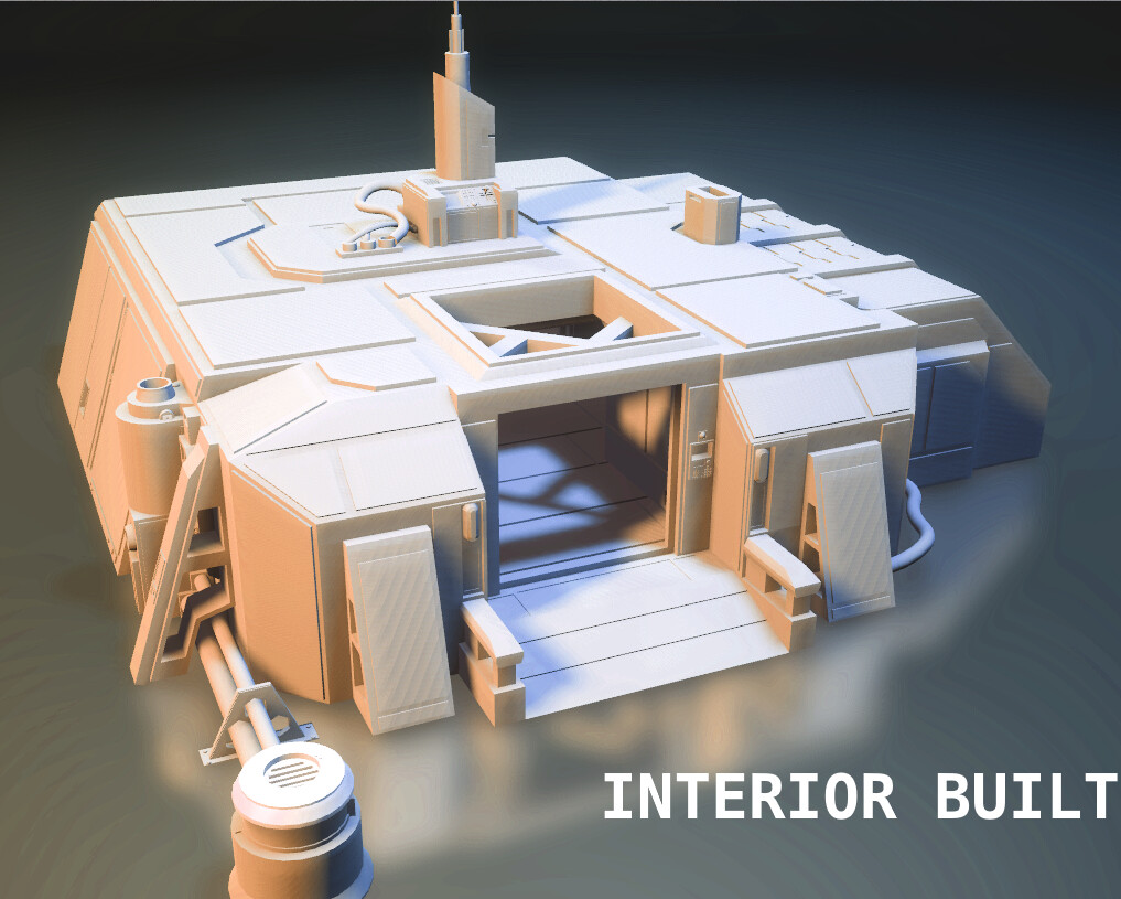 ArtStation - Sci-Fi RPG House with Interior (2017) | Resources