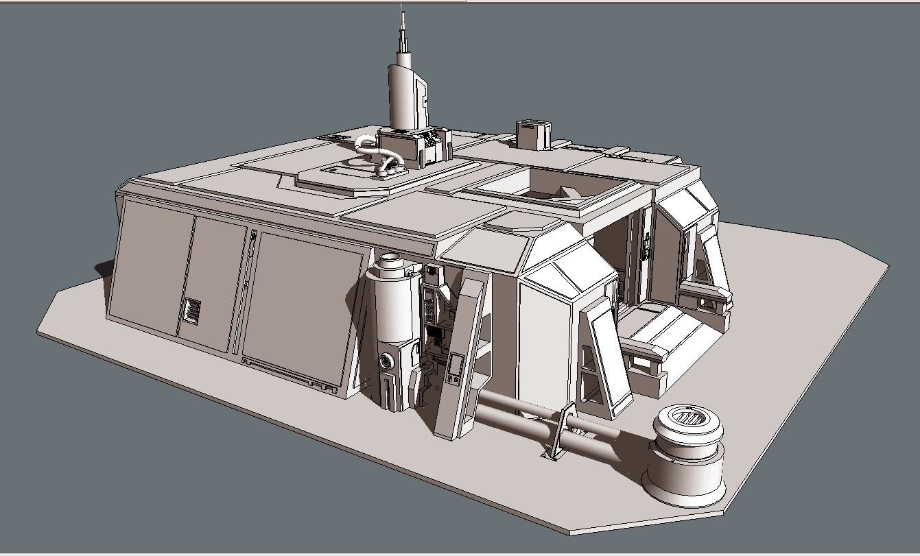 ArtStation - Sci-Fi RPG House with Interior (2017) | Resources