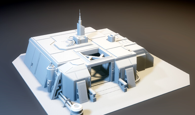 ArtStation - Sci-Fi RPG House with Interior (2017) | Resources