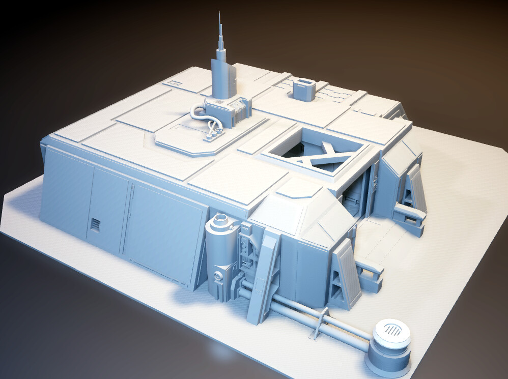 ArtStation - Sci-Fi RPG House with Interior (2017) | Resources