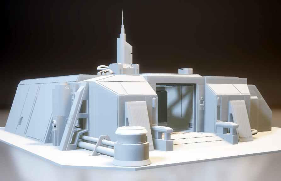 ArtStation - Sci-Fi RPG House with Interior (2017) | Resources