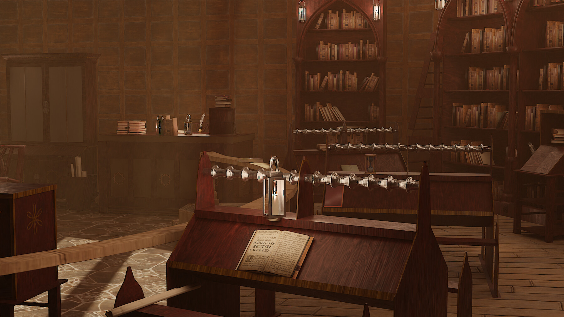 ArtStation - Medieval Library Model Pack Mocha Low-poly 3D model | Game ...