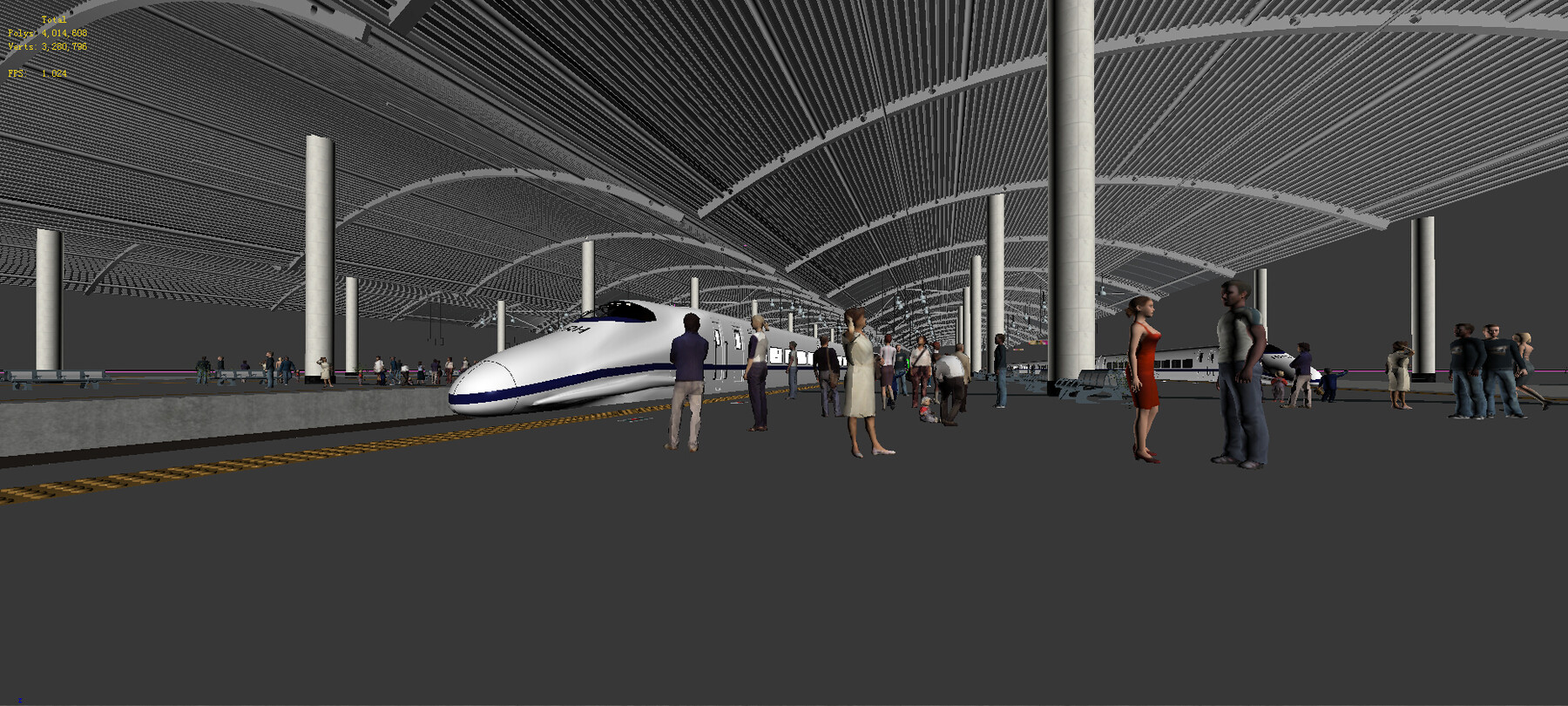 ArtStation - Transportation Hub - Light Rail - High Speed Rail Station ...