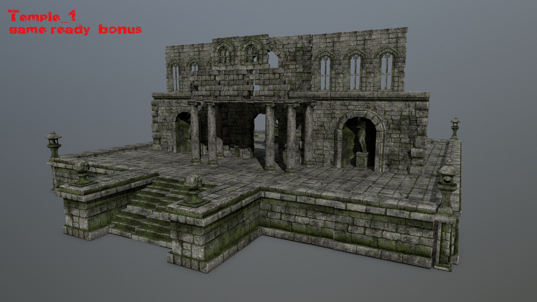 ArtStation - ruin set | Game Assets