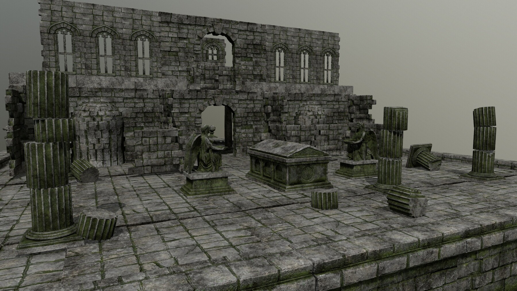 ArtStation - ruin set | Game Assets