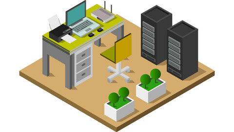 ArtStation - Isometric office desk | Artworks