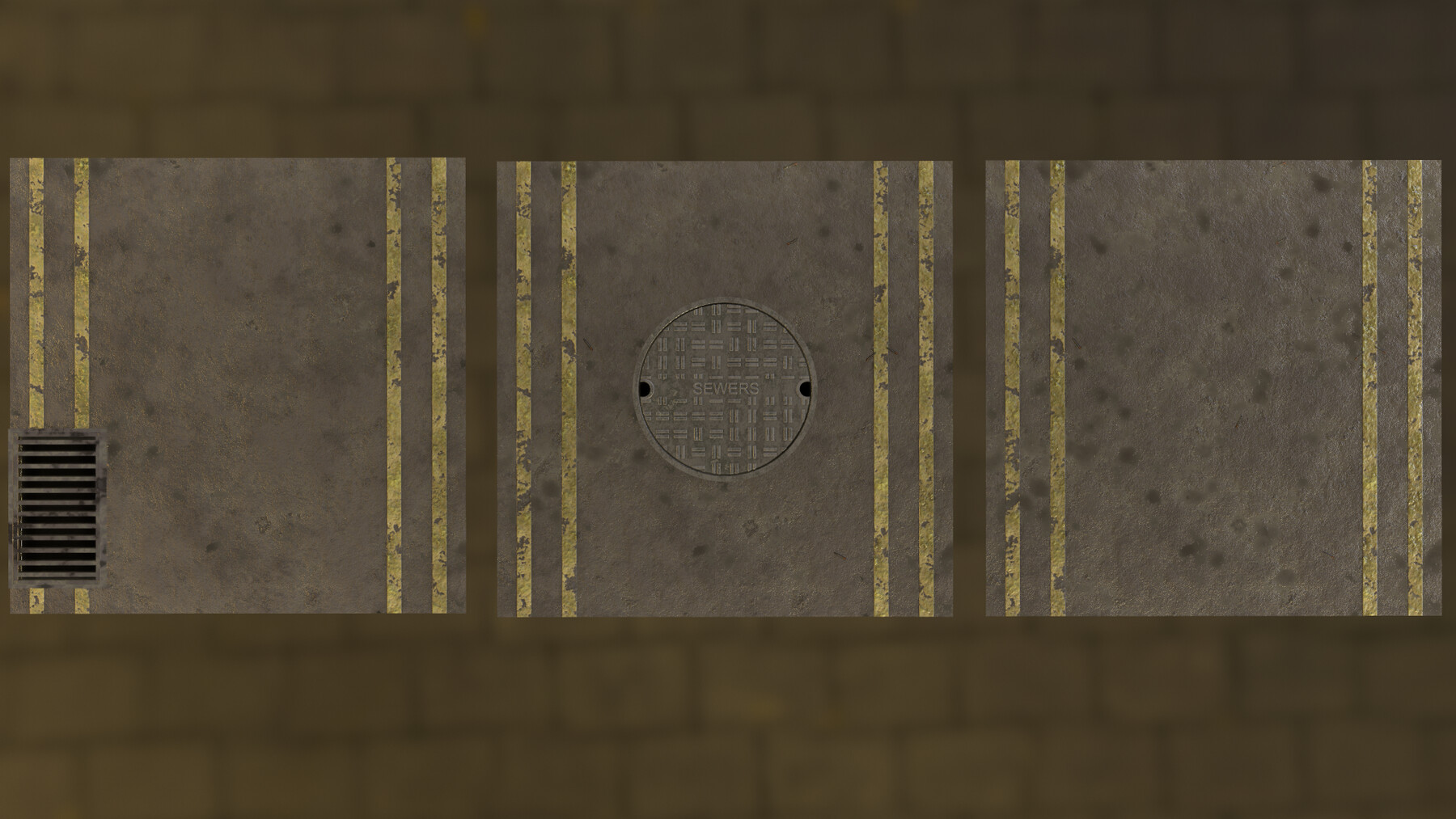ArtStation - Alley Way Floor Material - Substance Designer | Game Assets