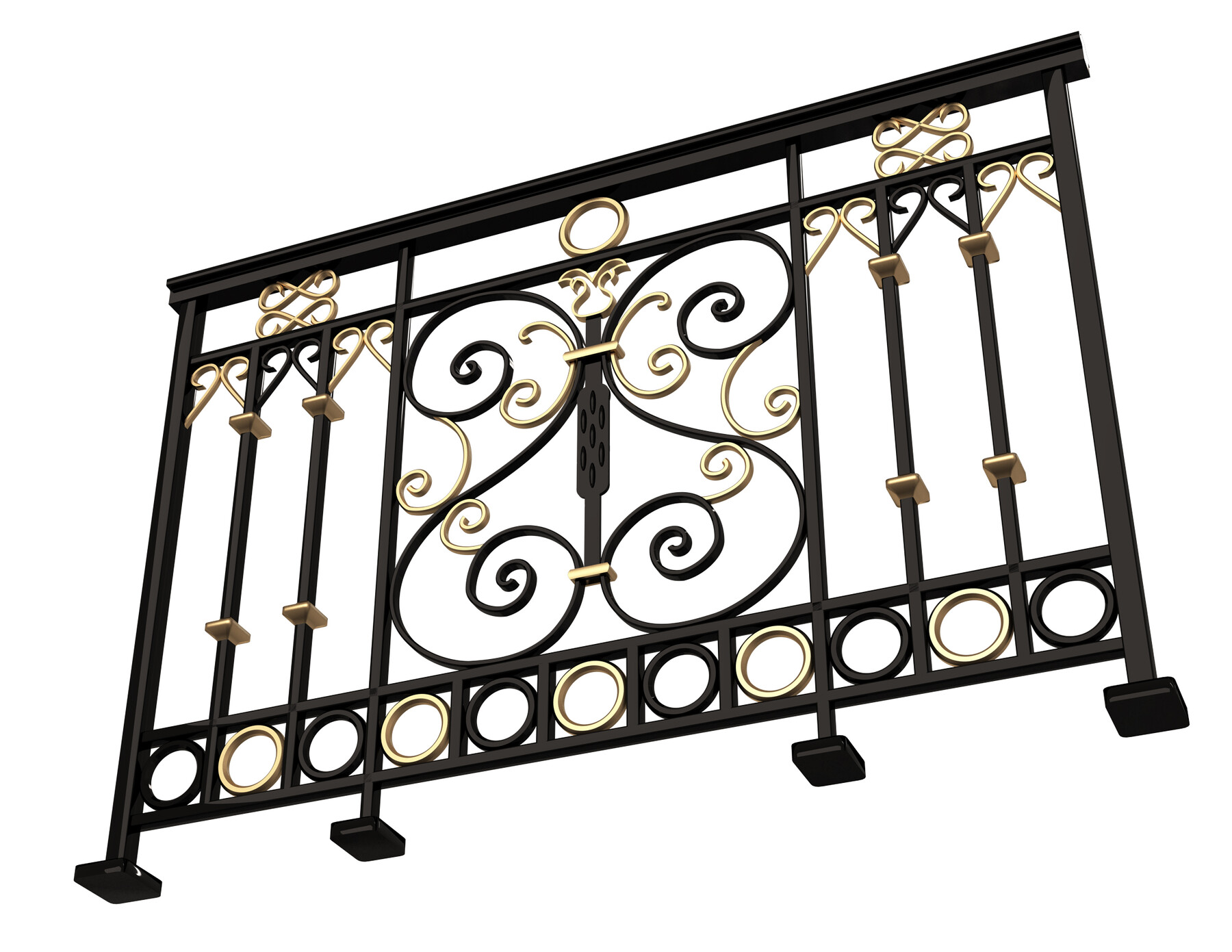 ArtStation - Forging Iron Forged Balcony Railing 08 | Resources