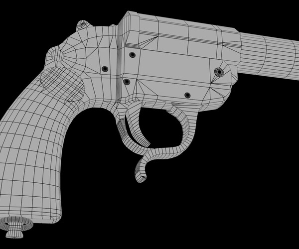 ArtStation - LP34 Flare gun Leuchtpistole 34 | Game Assets