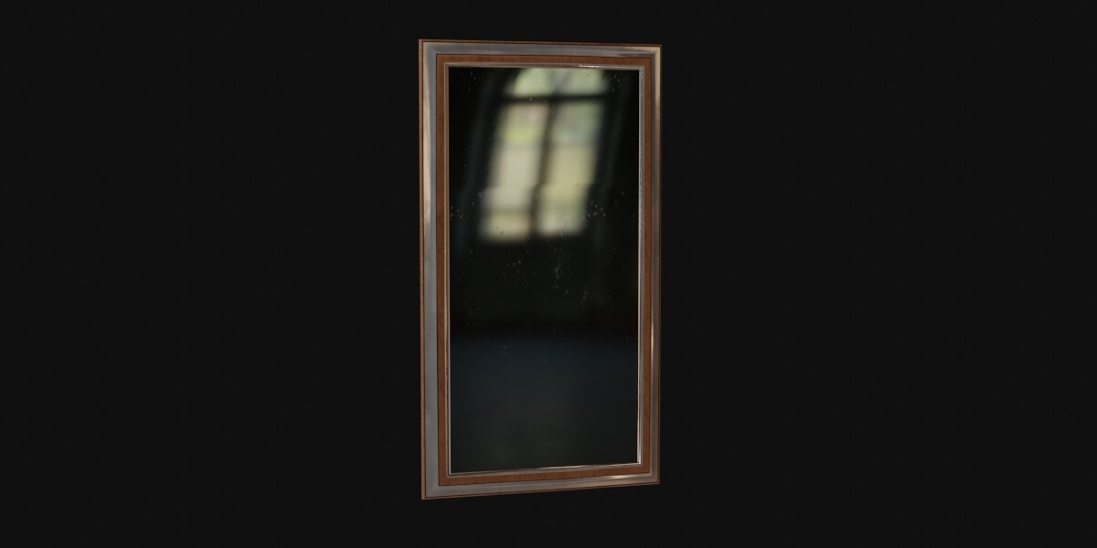ArtStation - Large Vintage Mirror | Game Assets