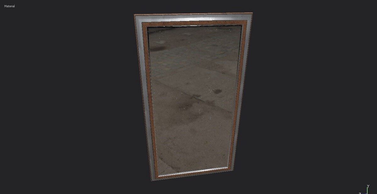 ArtStation - Large Vintage Mirror | Game Assets
