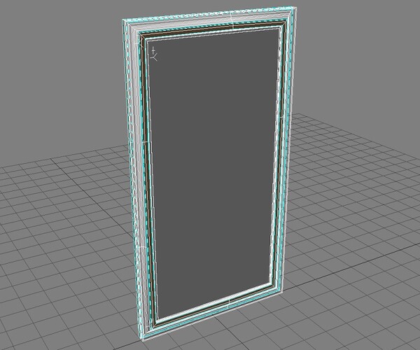 ArtStation - Large Vintage Mirror | Game Assets