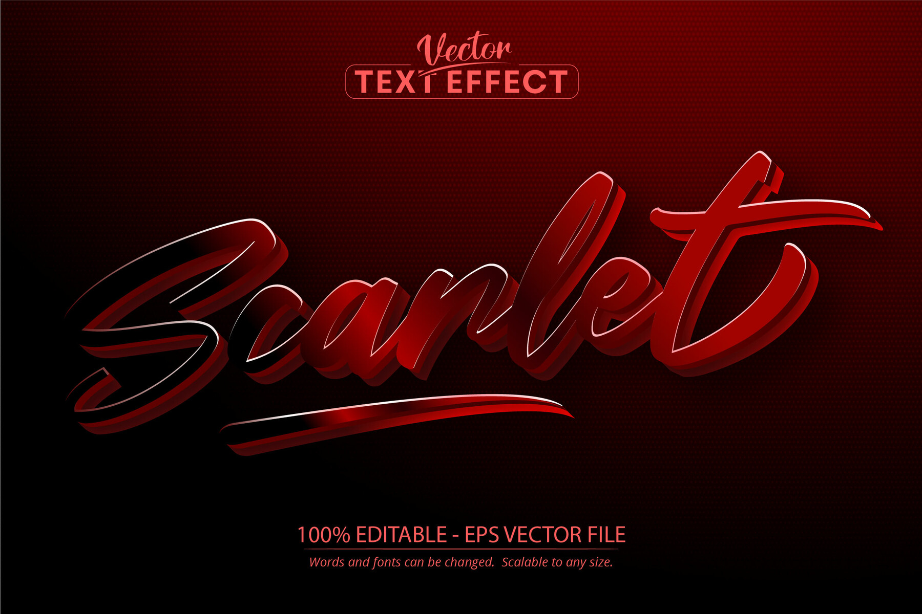 ArtStation - Scarlet text, minimalistic and calligraphic style editable ...