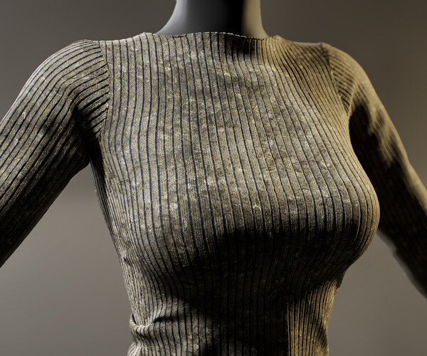 ArtStation - PBR - FABRIC DIRTY PULLOVER WOOL - 4K MATERIAL | Resources