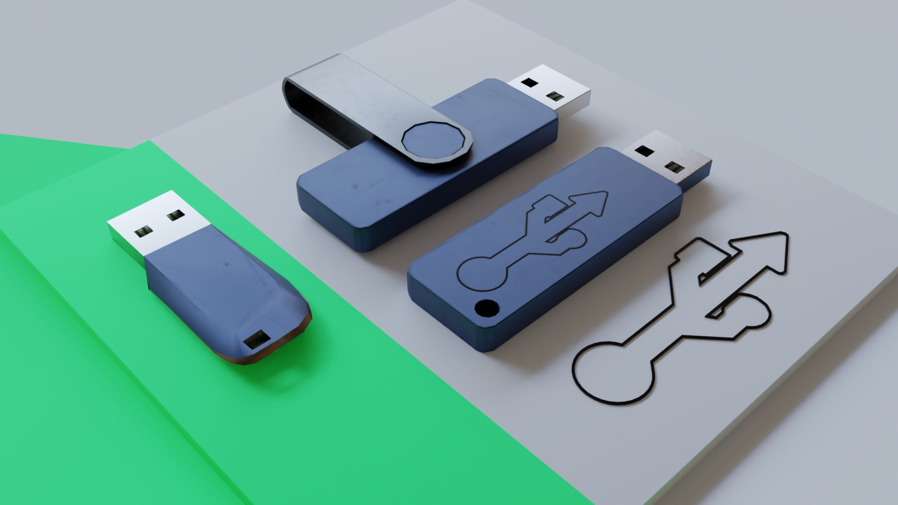 ArtStation - Usb Flash Drive - Low Poly | Game Assets