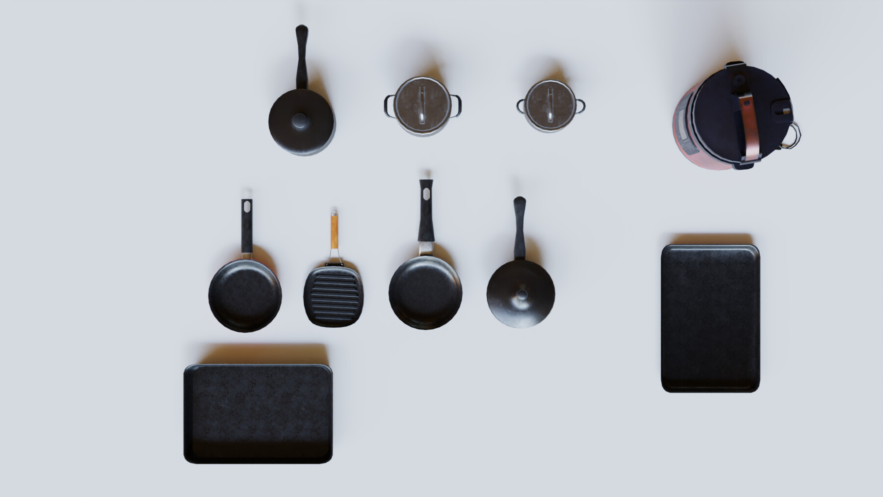ArtStation - Cookware Set - Low Poly | Game Assets