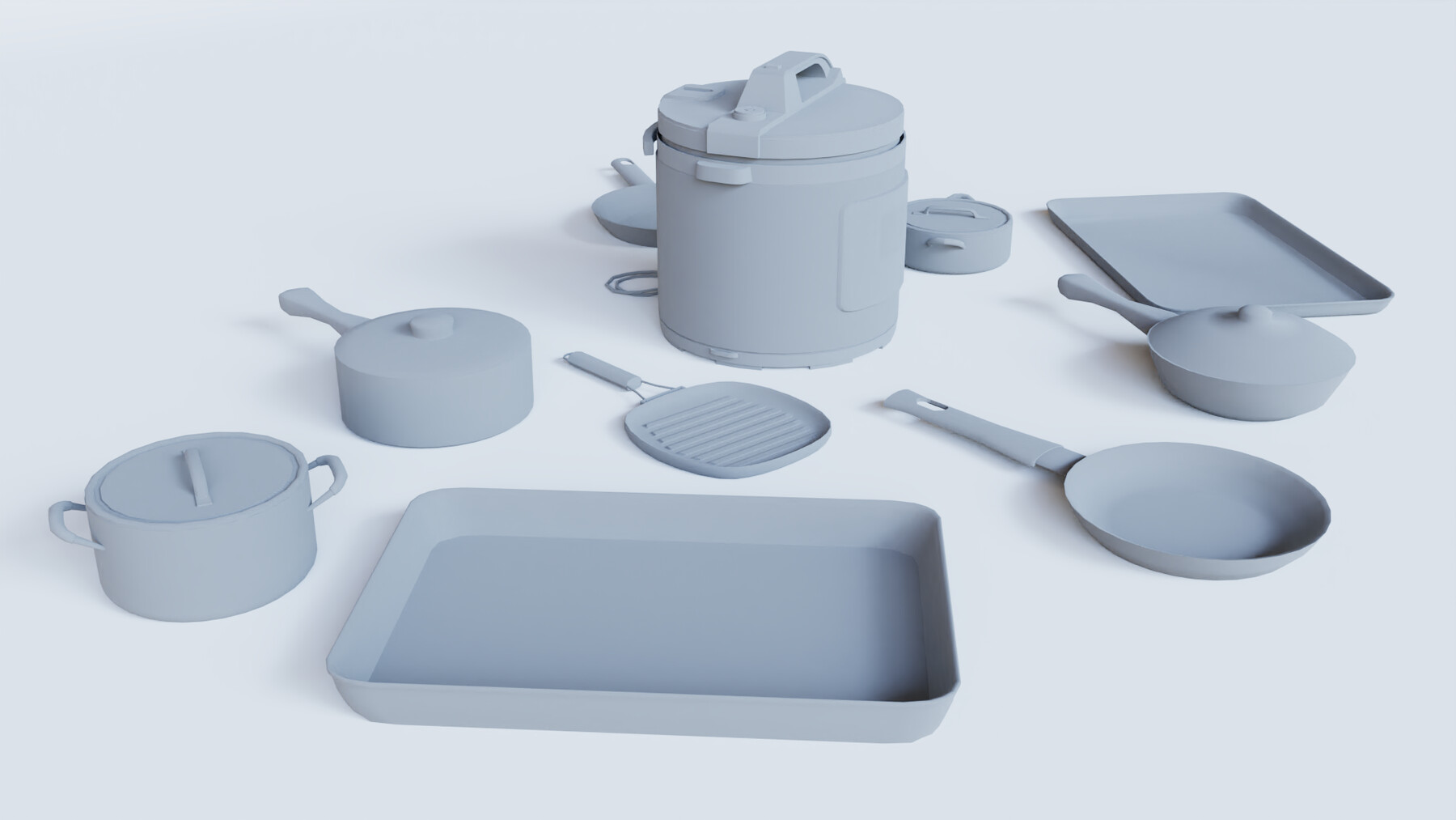 ArtStation - Cookware Set - Low Poly | Game Assets
