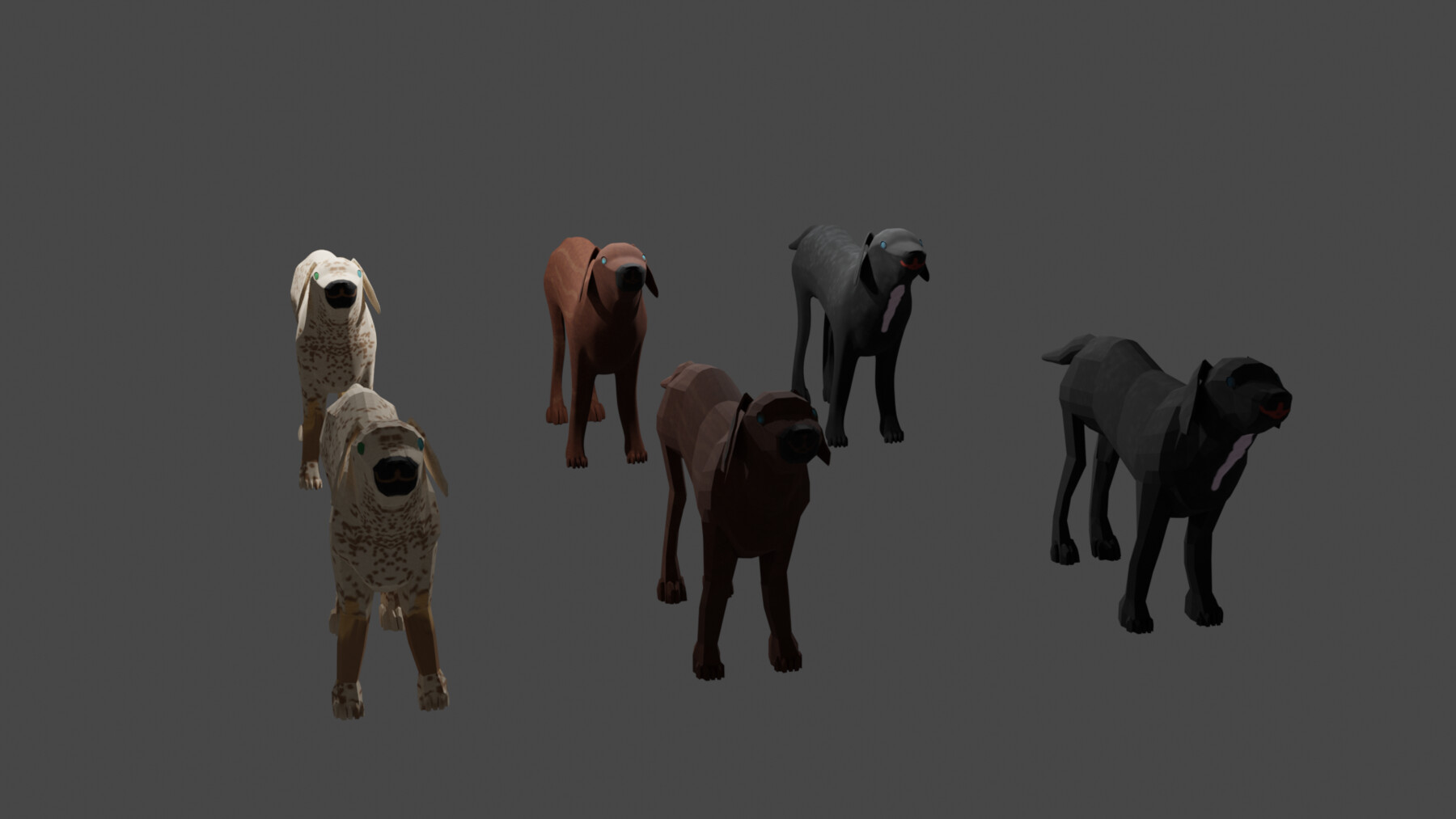 ArtStation - LowPoly Cartoon Labrador retriever | Resources