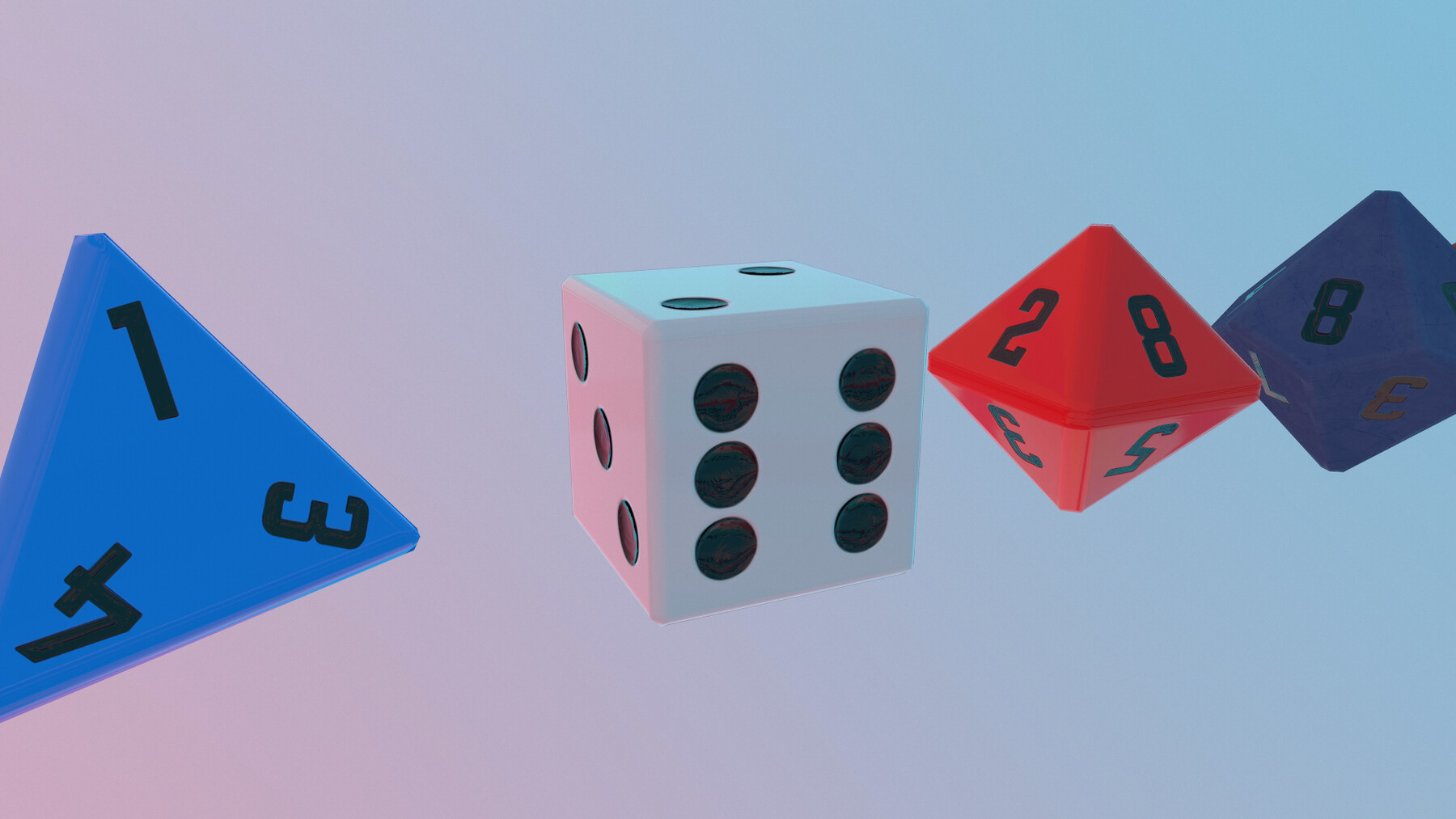 ArtStation - Collection Dice set for role-playing games - game ready ...